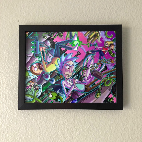 Wall Decor | Rick And Morty Wall Art | Poshmark